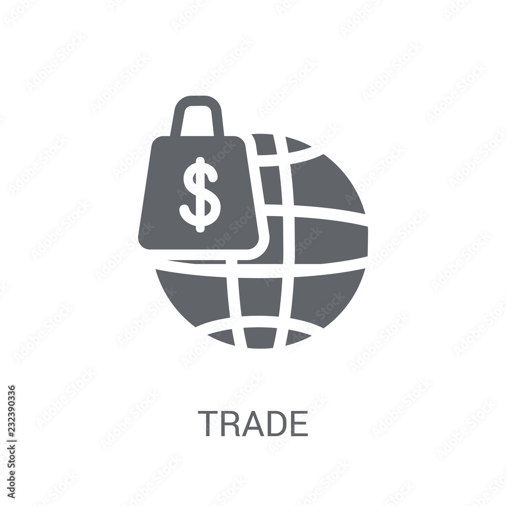 Trade icon. Trendy Trade logo concept on white background from e ...