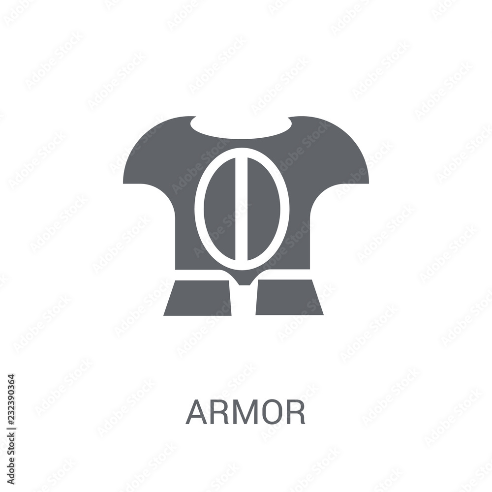 Armor icon. Trendy Armor logo concept on white background from Fairy ...