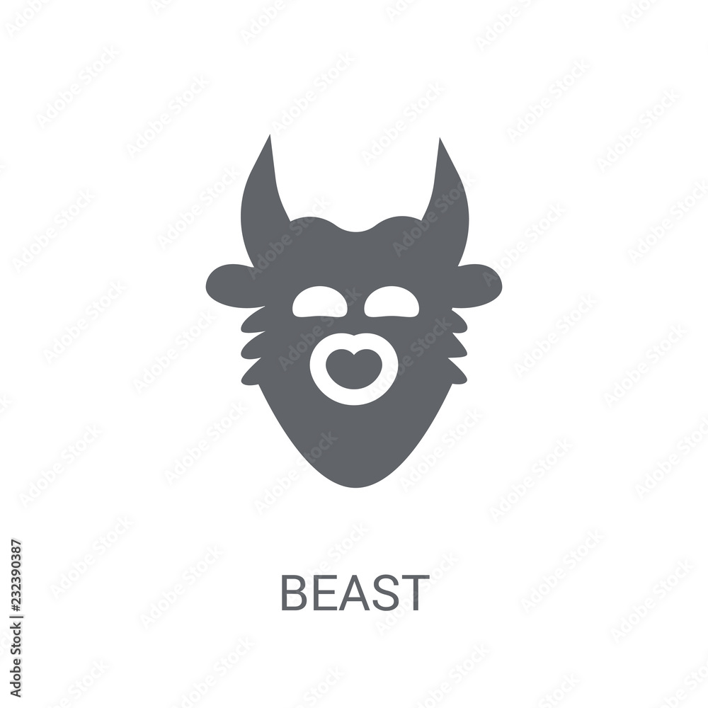 beast icon. Trendy beast logo concept on white background from Fairy ...