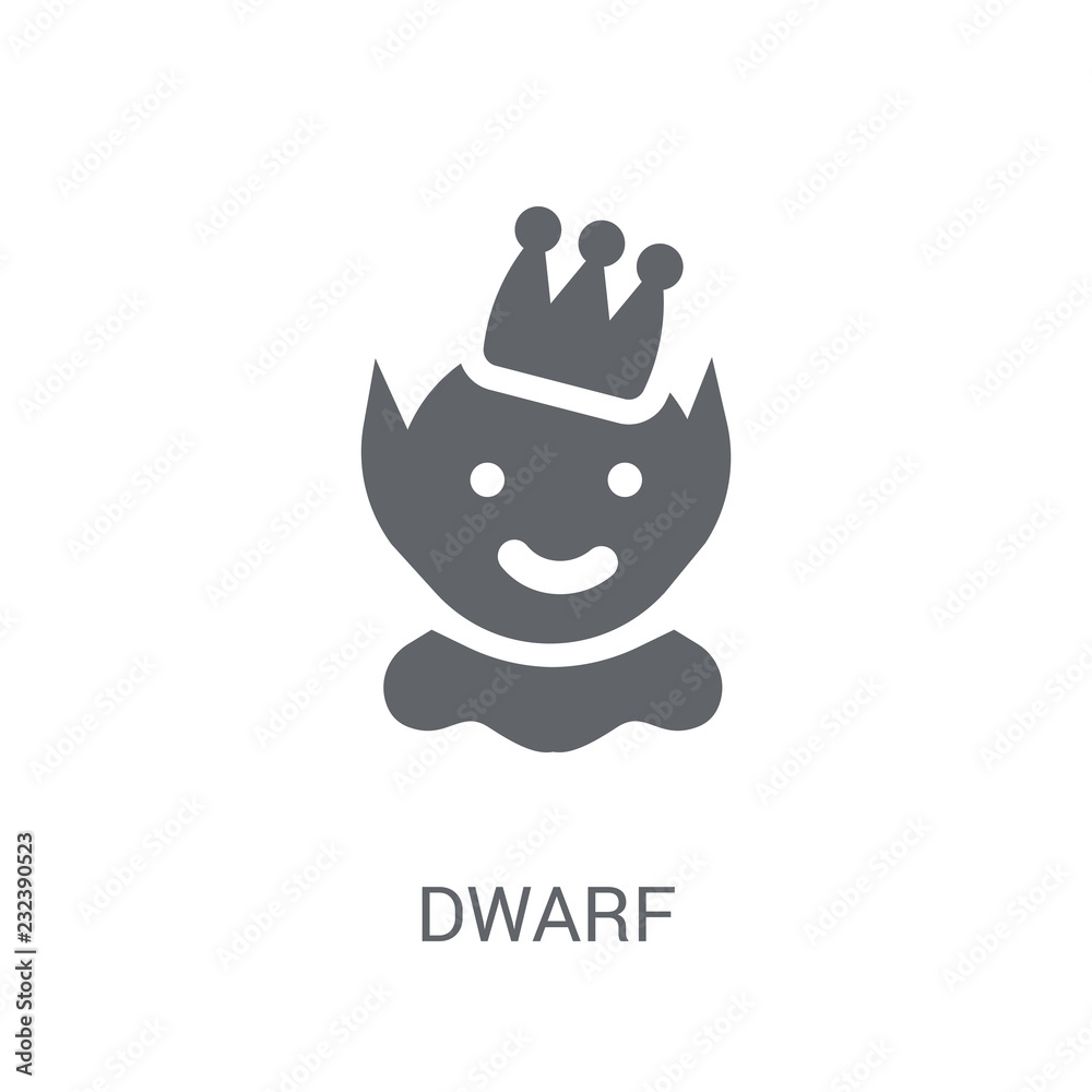 Dwarf icon. Trendy Dwarf logo concept on white background from Fairy ...