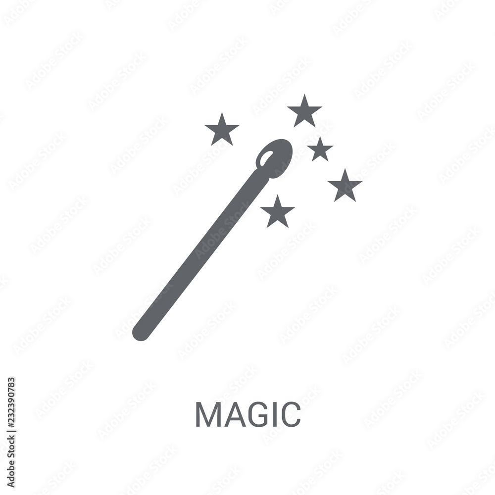 Magic icon. Trendy Magic logo concept on white background from Fairy ...