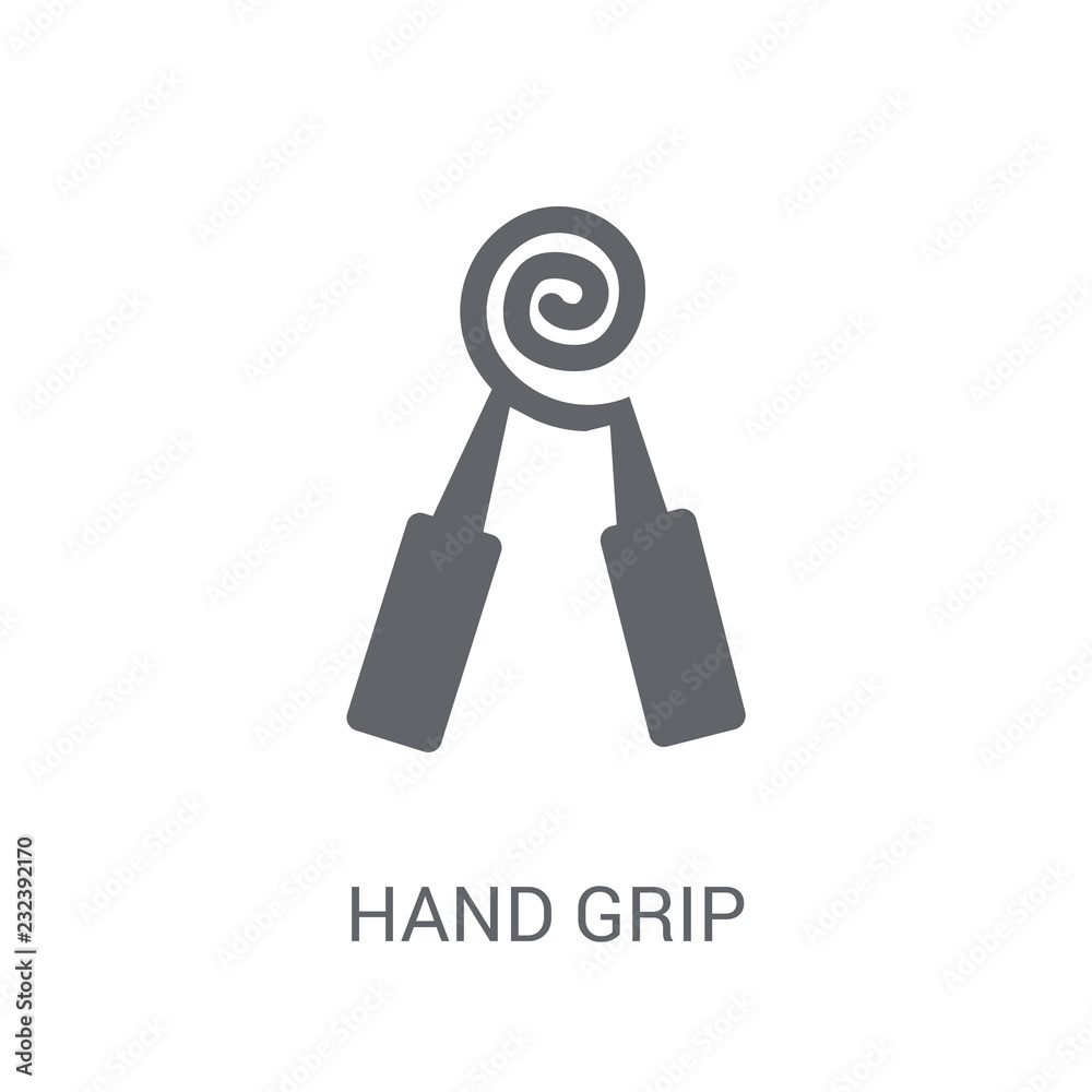 Hand grip icon. Trendy Hand grip logo concept on white background from ...