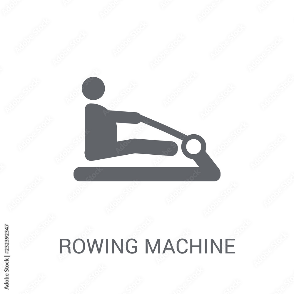 Rowing Machine icon. Trendy Rowing Machine logo concept on white ...
