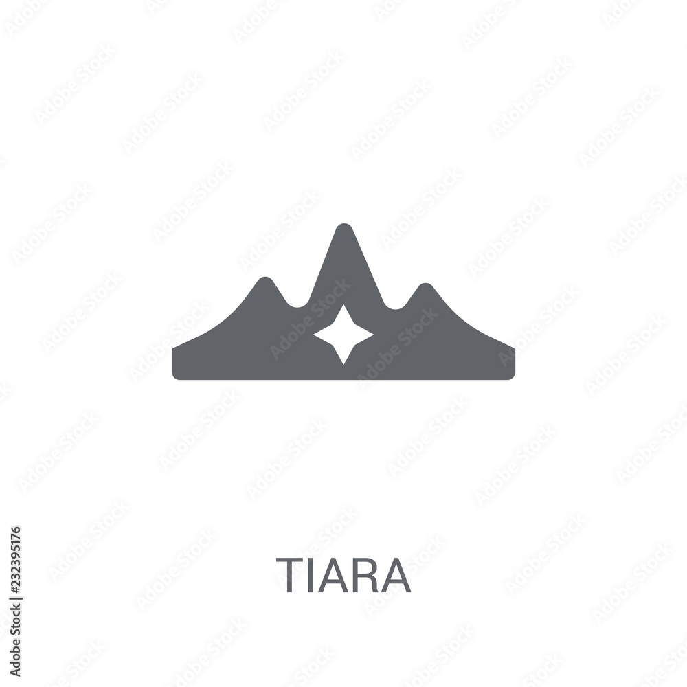 Tiara icon. Trendy Tiara logo concept on white background from Luxury ...