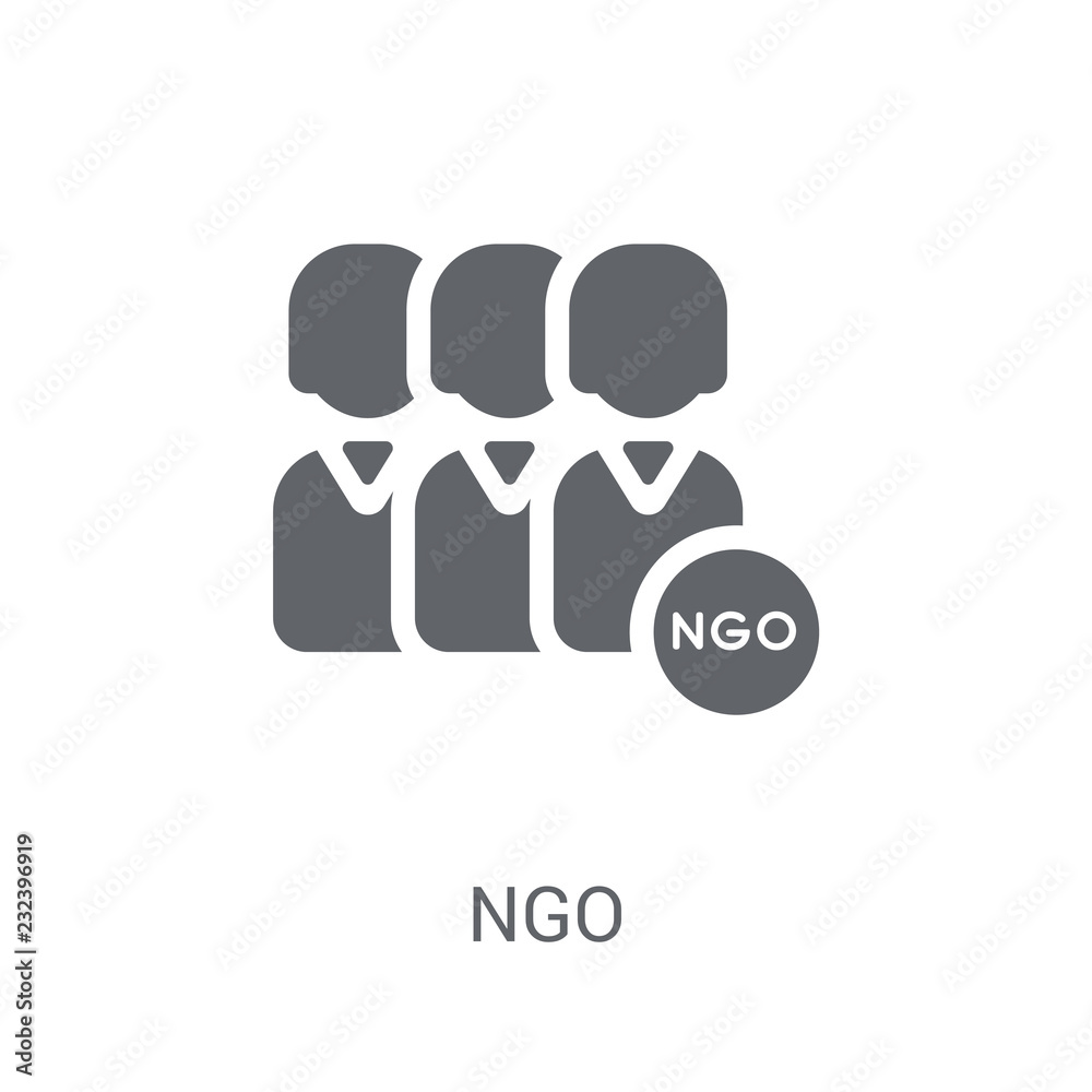 Ngo icon. Trendy Ngo logo concept on white background from Political ...