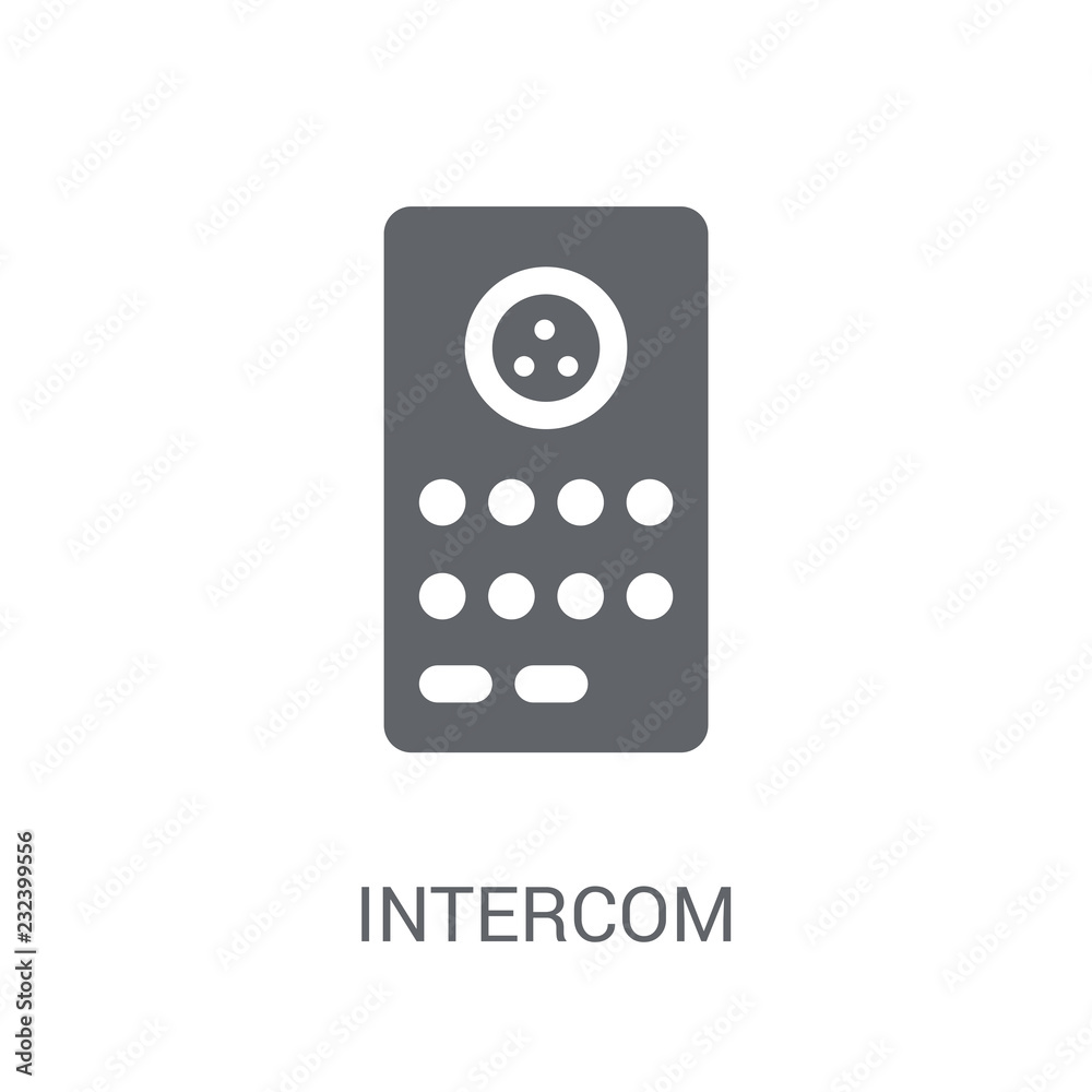 Intercom icon. Trendy Intercom logo concept on white background from ...