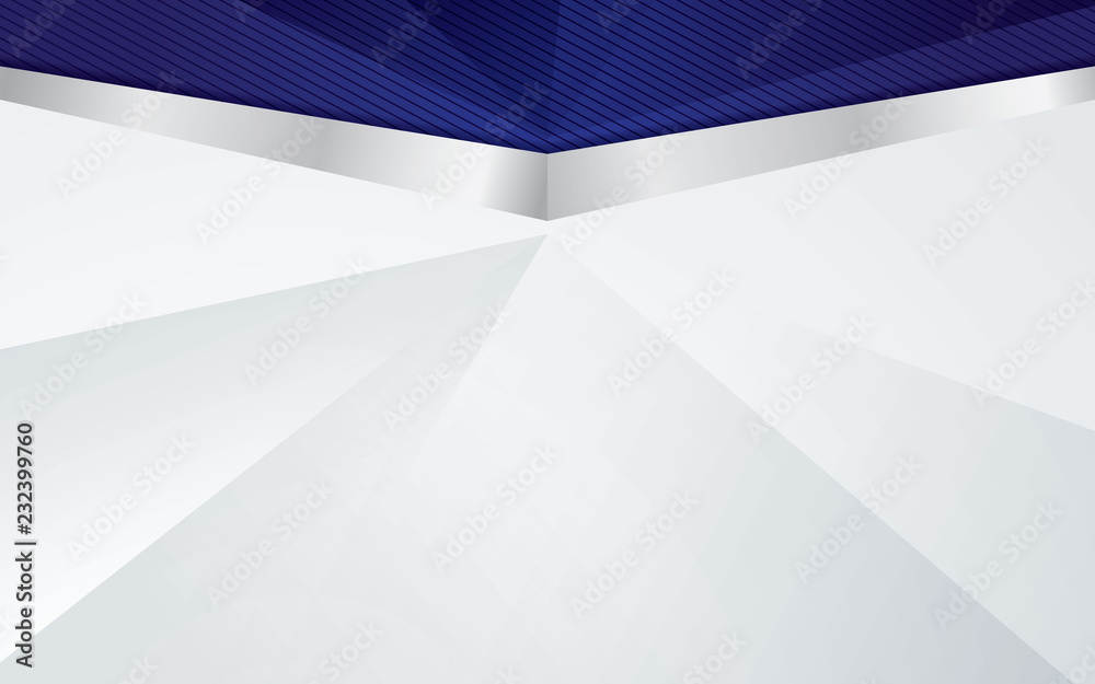 Luxury background with silver border and blue color Stock Vector ...