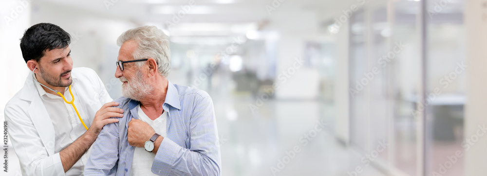 Patient visits doctor at the hospital. Concept of medical healthcare ...