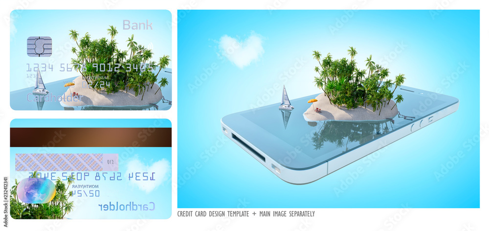 Contactless credit card design with high resolution main image ...