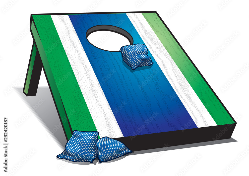 Bean Bag Toss Game Stock Vector | Adobe Stock