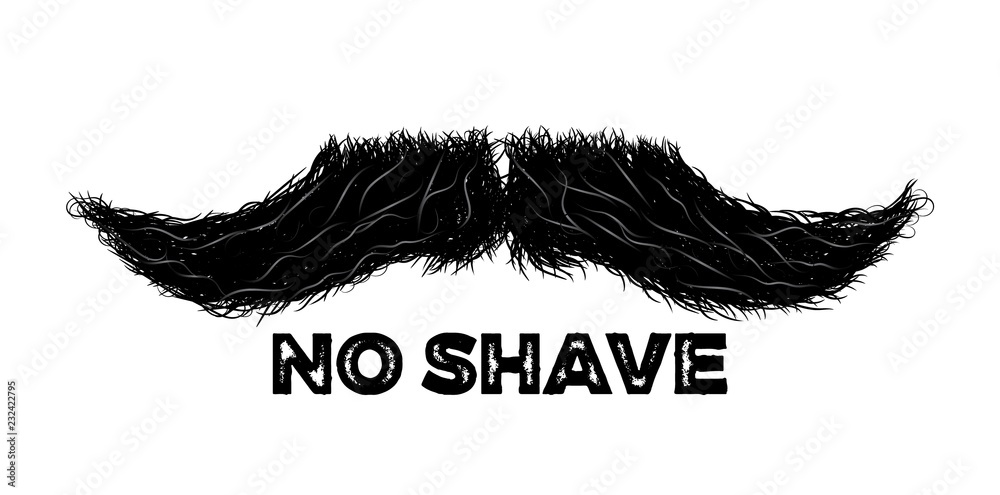 Mustache sign or label as a symbol of masculinity Stock Vector | Adobe ...
