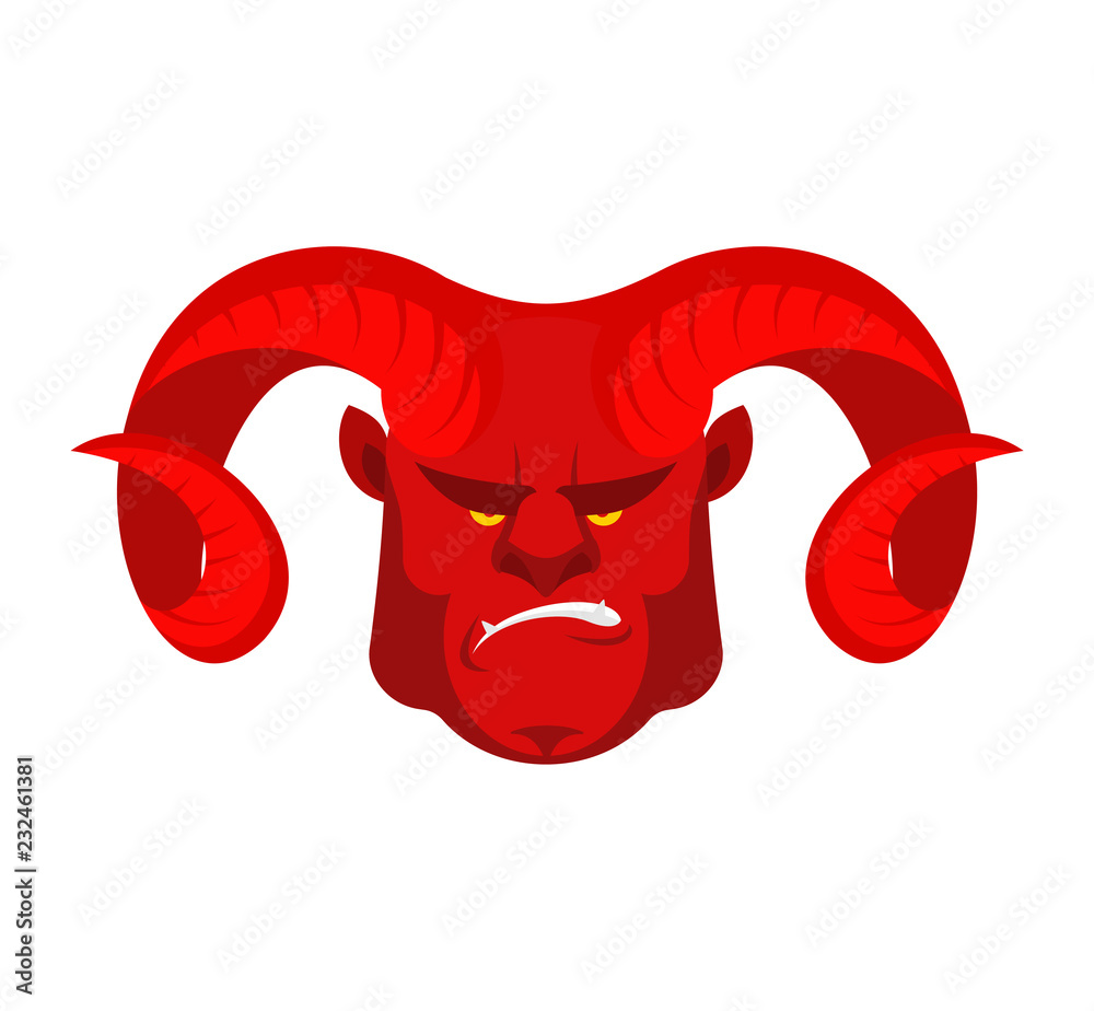 Angry Devil Face