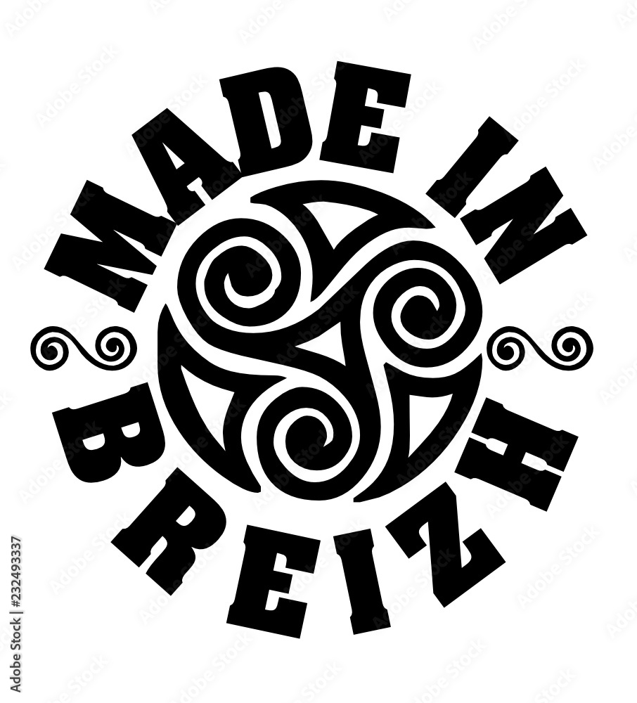 Made in Brittany (Produit en Bretagne) vector logo and labels Stock ...