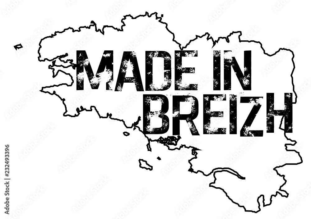 Made in Brittany (Produit en Bretagne) vector logo and labels Stock ...