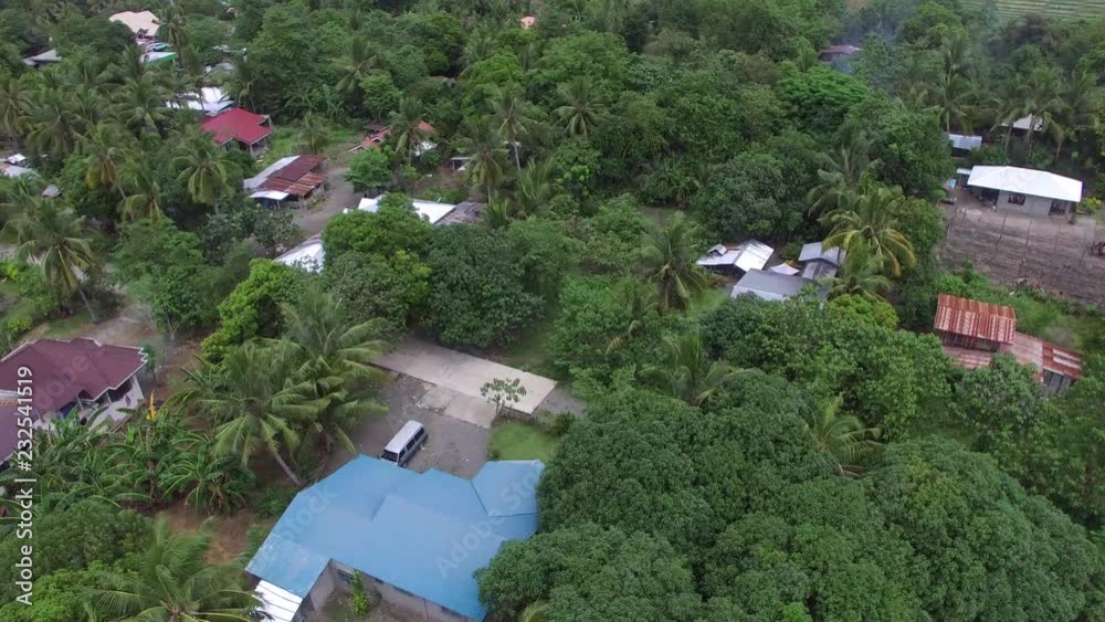 Alfonso Lista, Ifugao, Philippines - August 27, 2017: View of small ...