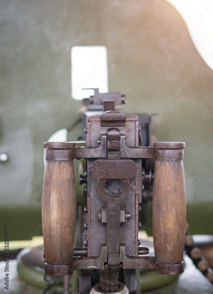 Old Russian machine gun from the Second World War Stock Photo | Adobe Stock
