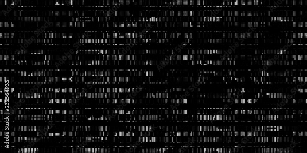 Black and White Dna Data Code Background. Seamless Science Dna Data ...