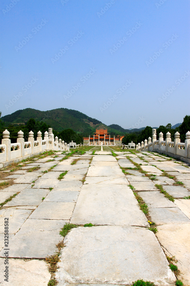 Poster ancient China stone bridge landscape architecture in the Eastern ...