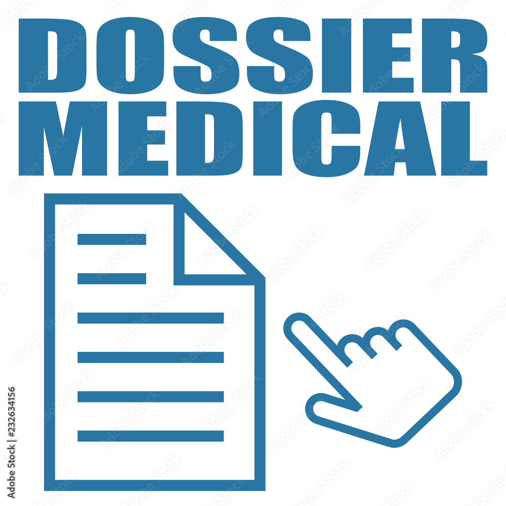 Logo dossier médical. Stock Vector | Adobe Stock