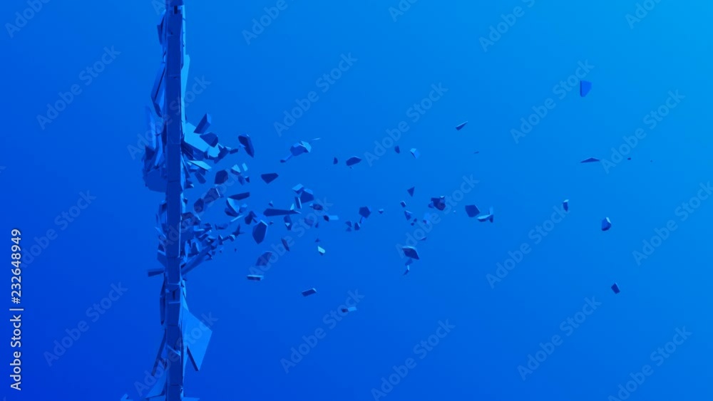Abstract 3d rendering of cracked surface. Animated cgi background ...