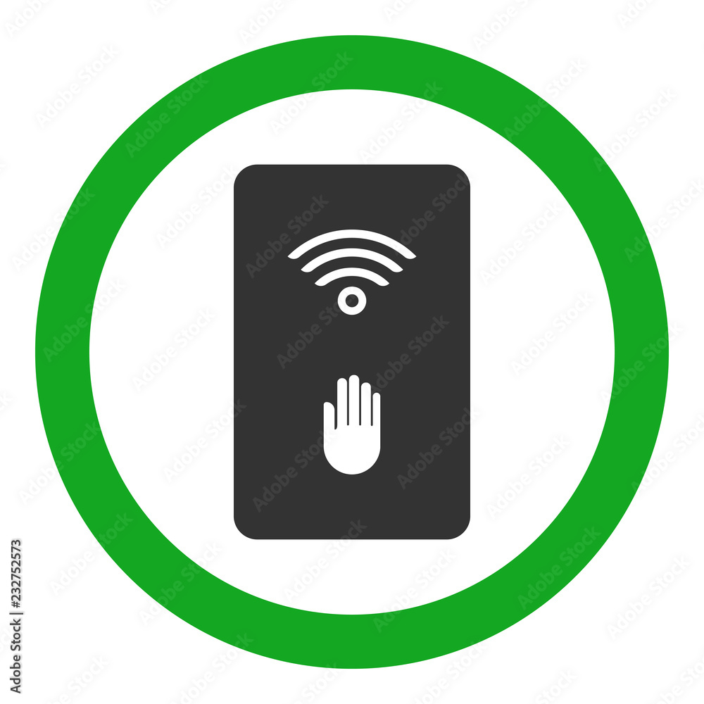 Proximity card. Contactless payment symbol. Vector icon. Stock Vector ...