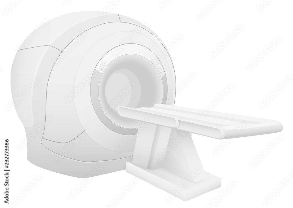 Magnetic resonance imaging device. Realistic MRI scanner vector ...