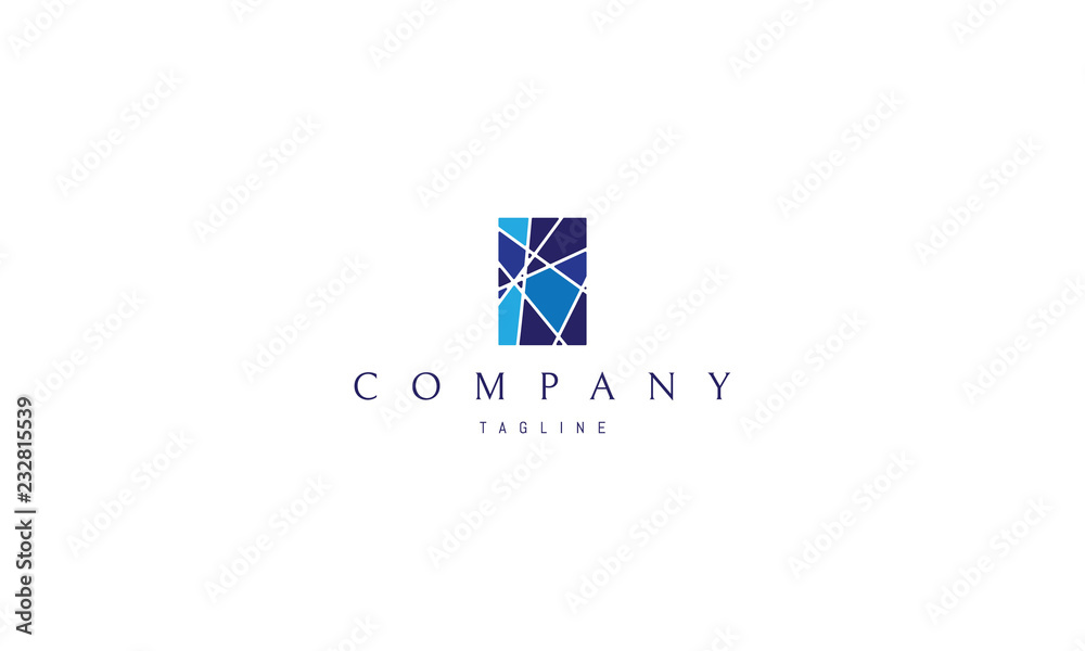 Stained Glass Window vector logo image Stock Vector | Adobe Stock