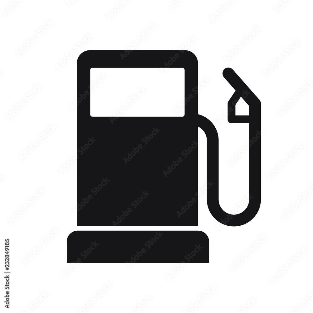 Gasoline pump icon, gas station sign, vector fuel sign Stock Vector ...