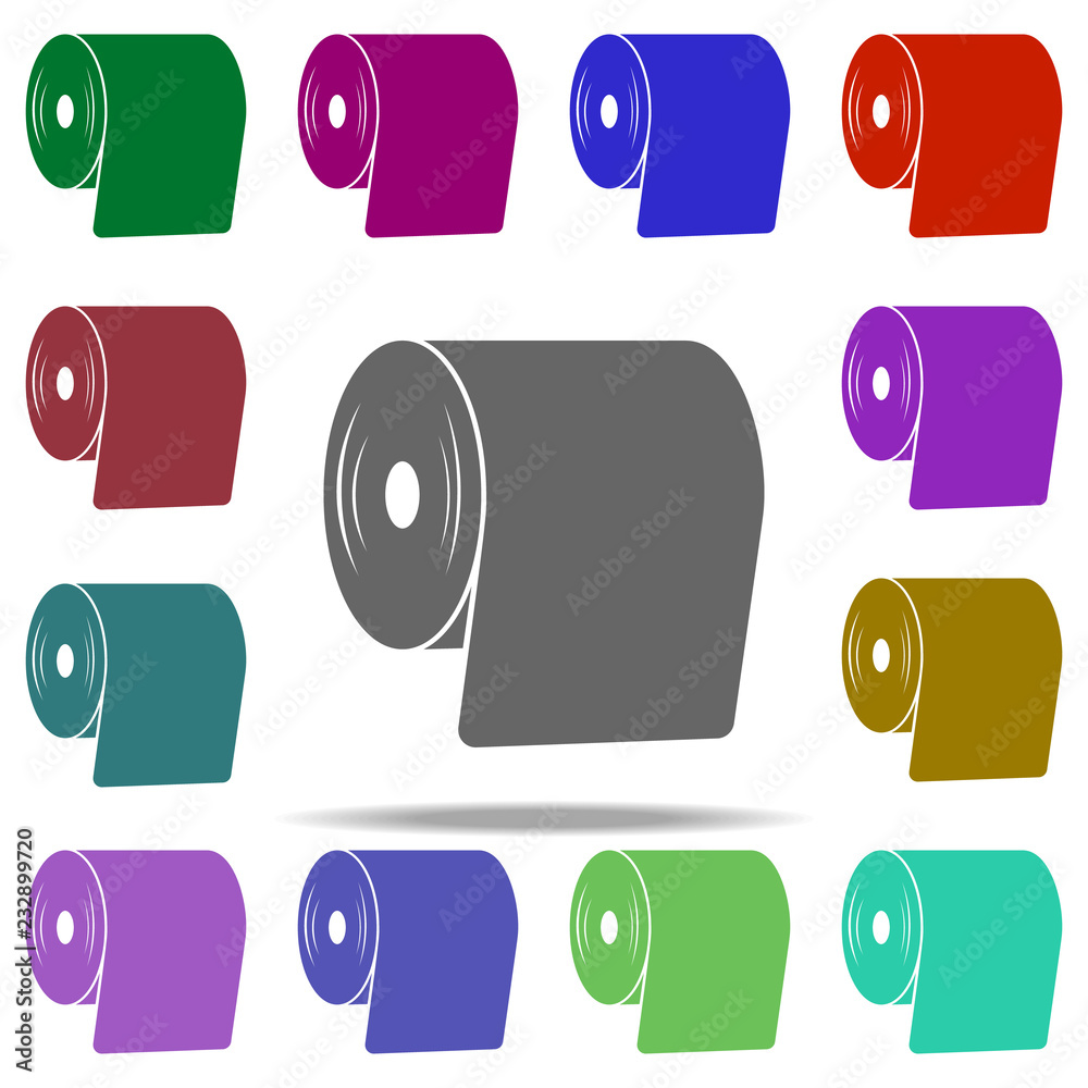 toilet paper icon. Elements of Cleaners in multi color style icons ...