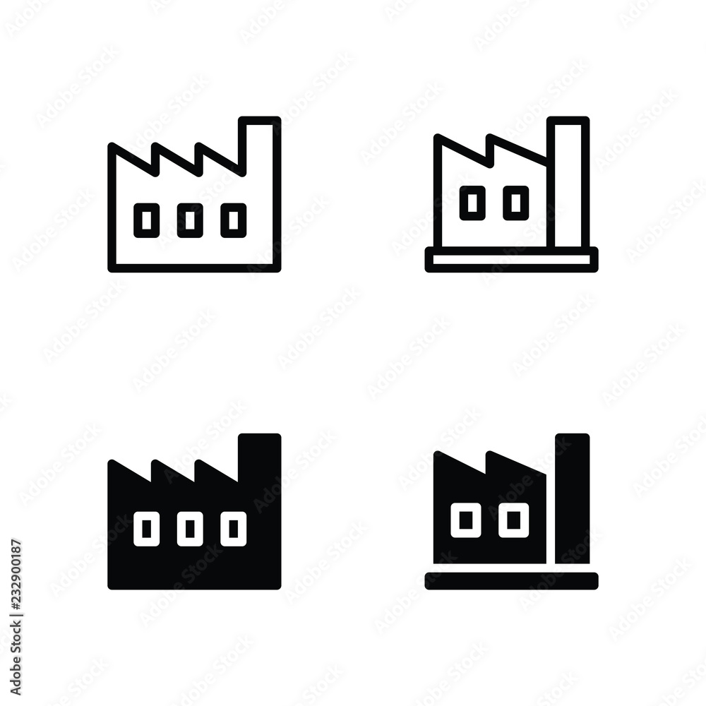 Factory Icon Vector