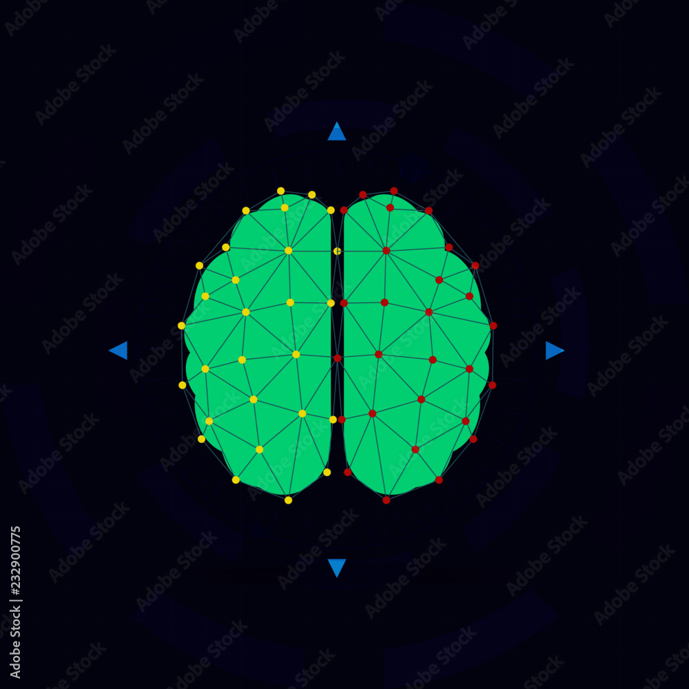 Ai Artificial intelligence brain mind Stock Vector | Adobe Stock