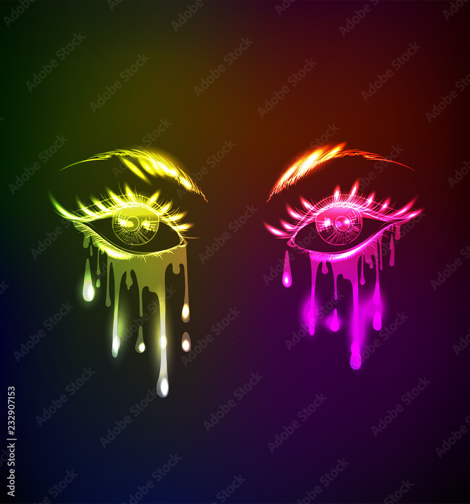 Purple Crying Eyes