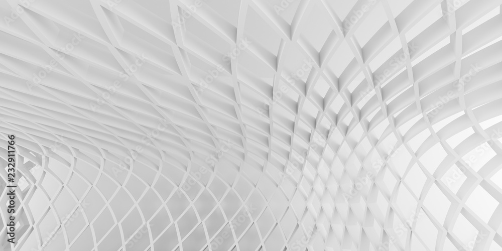 Abstract of white architectural structure pattern,Concept of future ...
