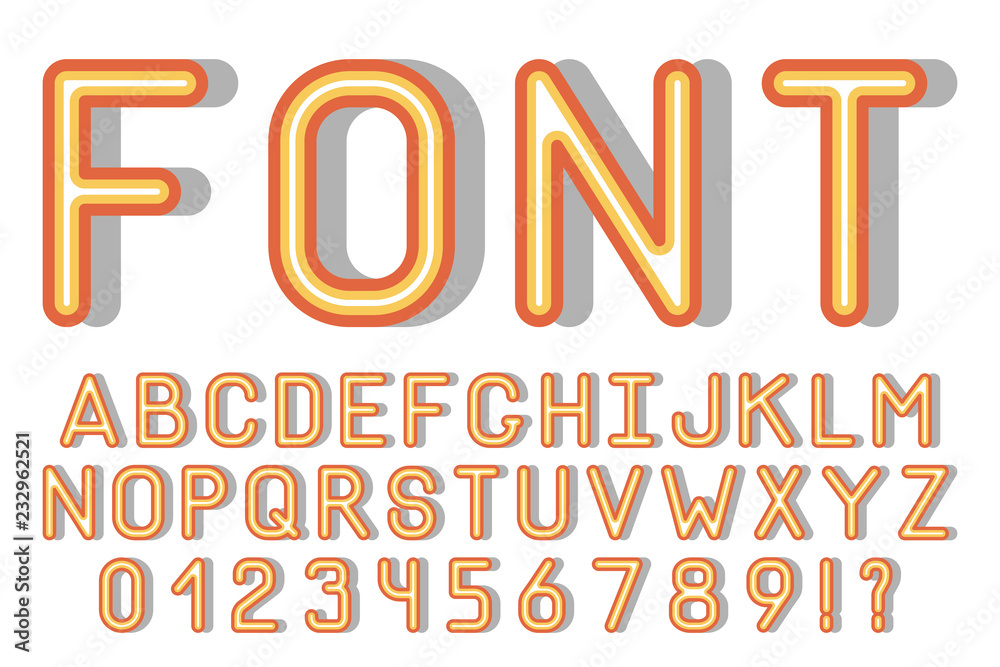 Hand draw Modern latin alphabet, uppercase letters, symbols. Font ...