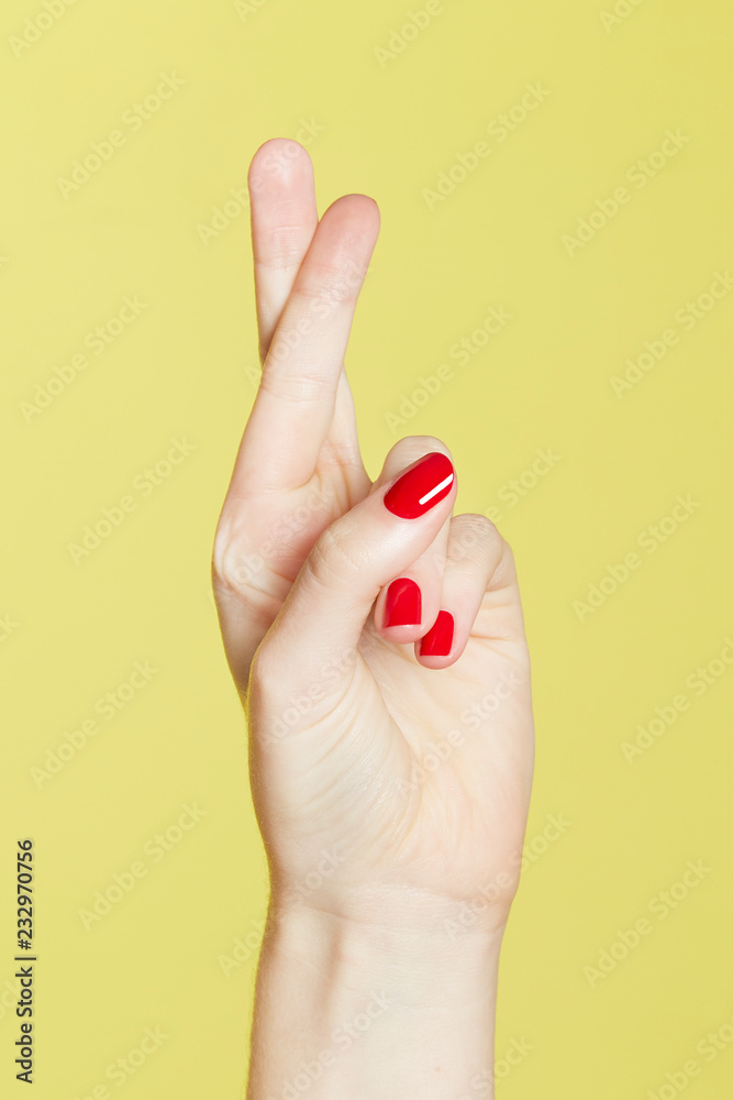 Crossed Fingers Stock Photo | Adobe Stock