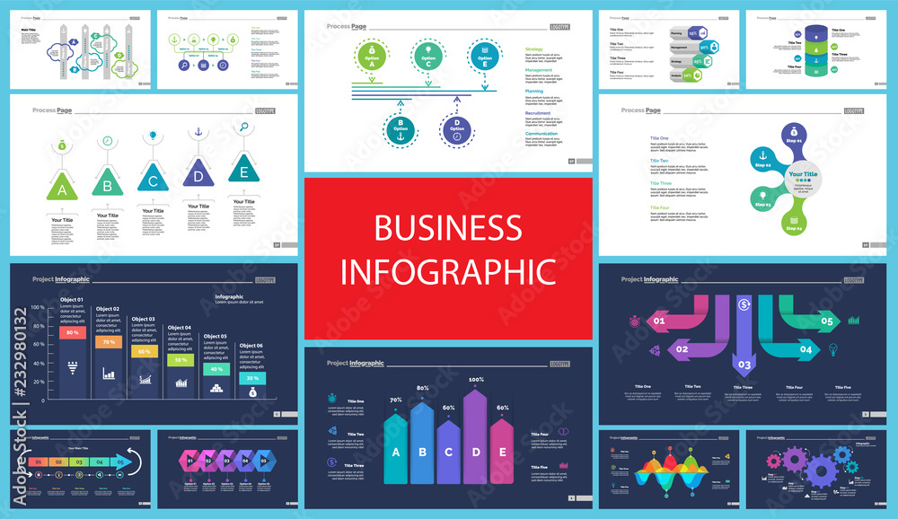 Business inforgraphic design set for marketing concept. Can be used for ...