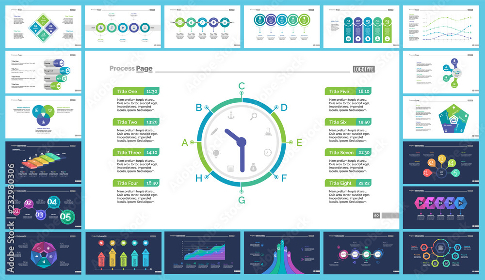 Business inforgraphic design set for strategy concept. Can be used for ...