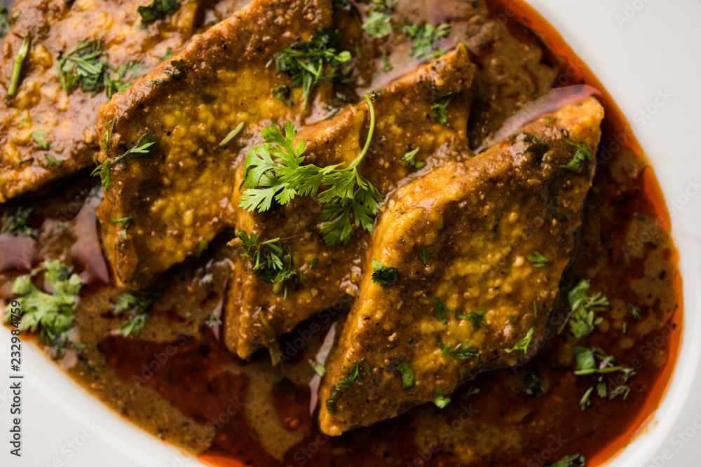 Patodi Rassa Bhaji or patwadi Sabji, a popular Maharashtrian spicy ...