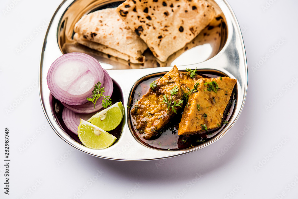 Patodi Rassa Bhaji or patwadi Sabji, a popular Maharashtrian spicy ...