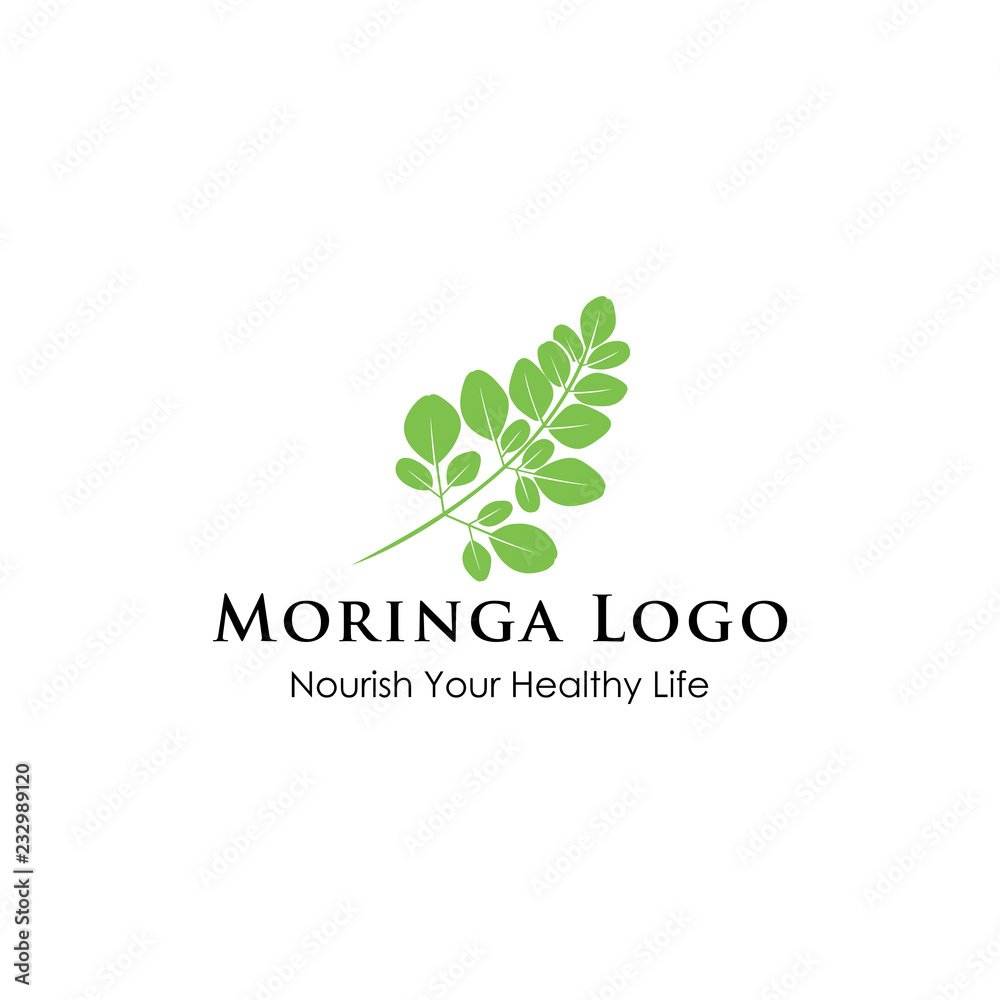 Moringa logo design inspiration Stock Vector | Adobe Stock