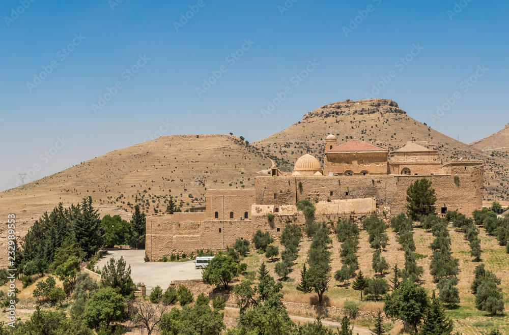 Mardin, Turkey - few kilometers away from Midyat, the Deyrulzafaran ...