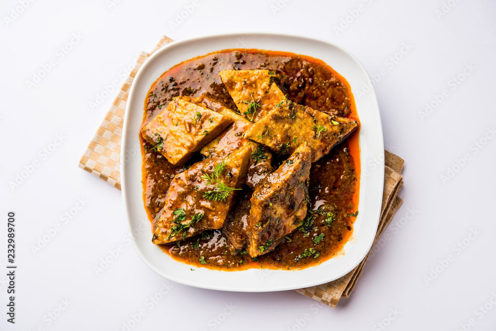 Patodi Rassa Bhaji or patwadi Sabji, a popular Maharashtrian spicy ...