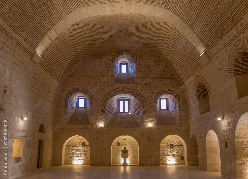 Midyat, Turkey - few kilometers away from Midyat, the Mor Gabriel ...