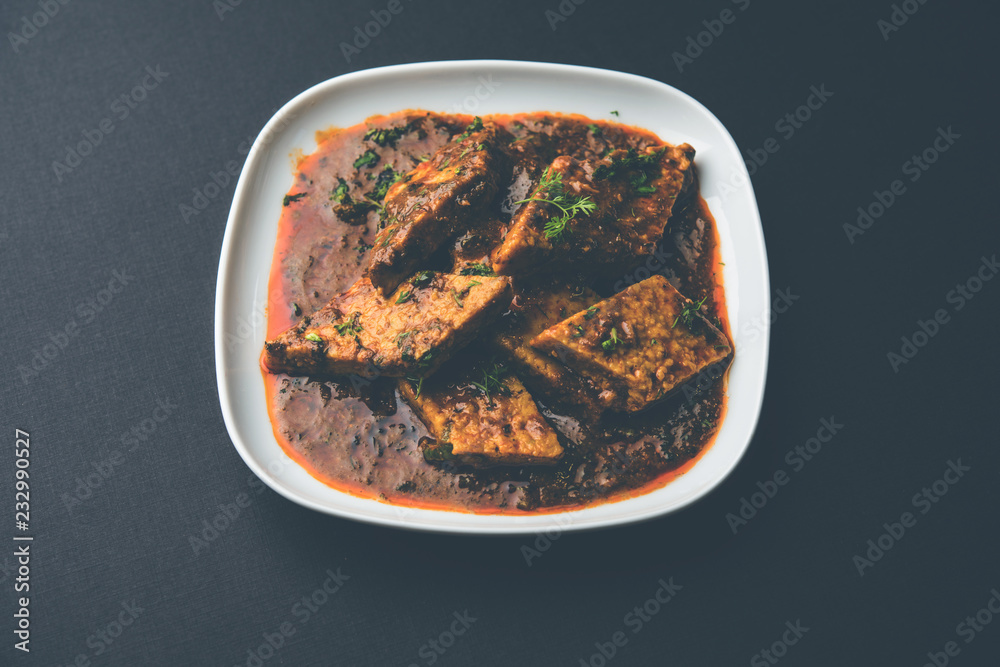 Patodi Rassa Bhaji or patwadi Sabji, a popular Maharashtrian spicy ...