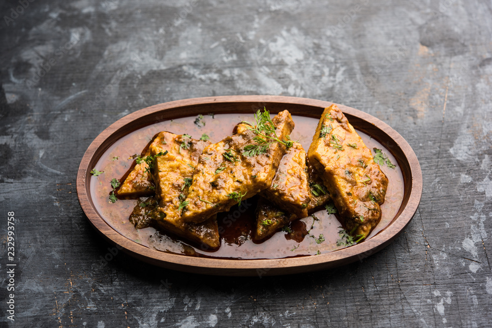 Patodi Rassa Bhaji or patwadi Sabji, a popular Maharashtrian spicy ...
