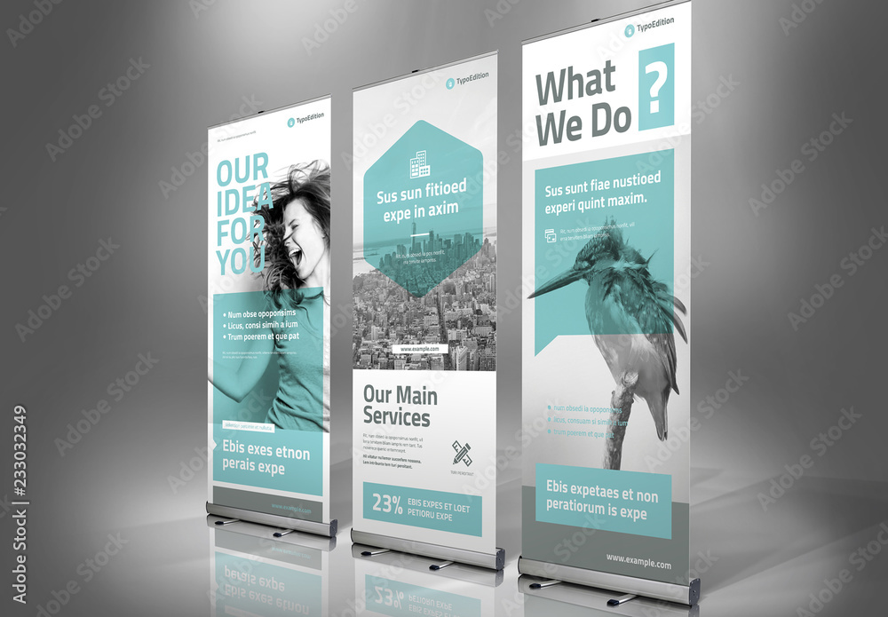 Roll-Up Banner Layout Stock Template | Adobe Stock