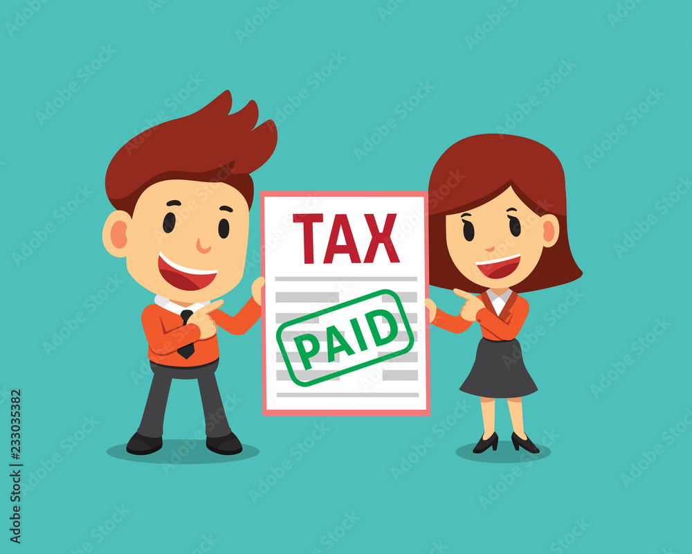 Paying Taxes Clipart