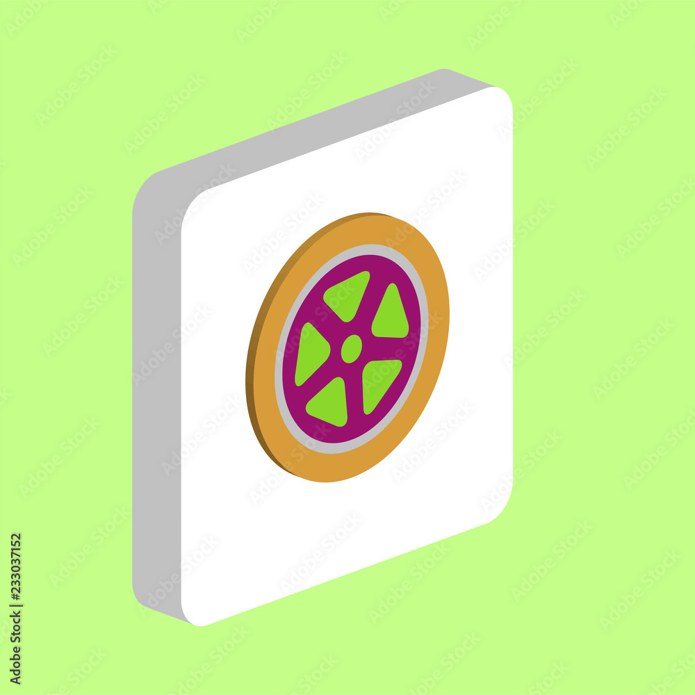 Wheel Simple vector icon. Illustration symbol design template for web ...