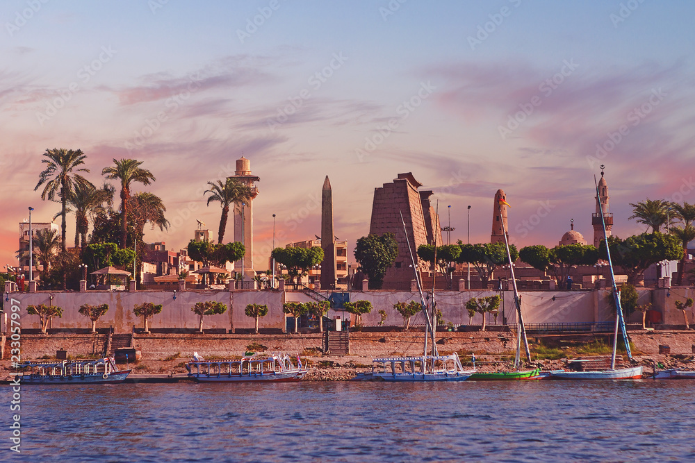 River Nile Luxor Egypt Stock Photo | Adobe Stock