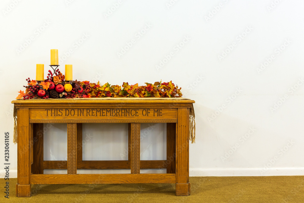 Communion Table Background